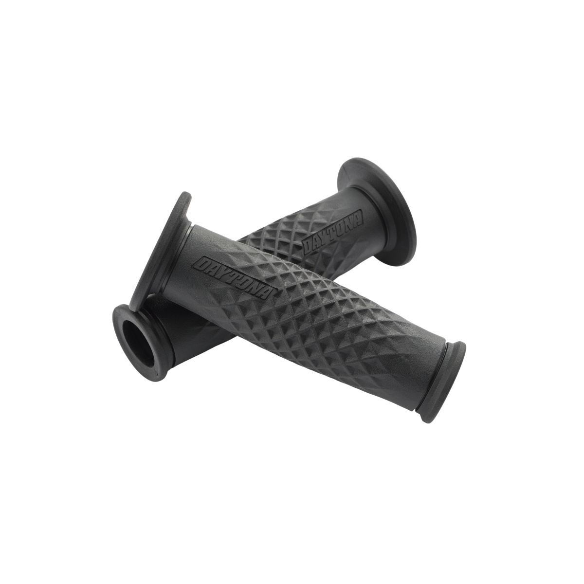 Daytona Grill Motorcycle Handlebar Grips 1" Open End – Black Ergonomic ...
