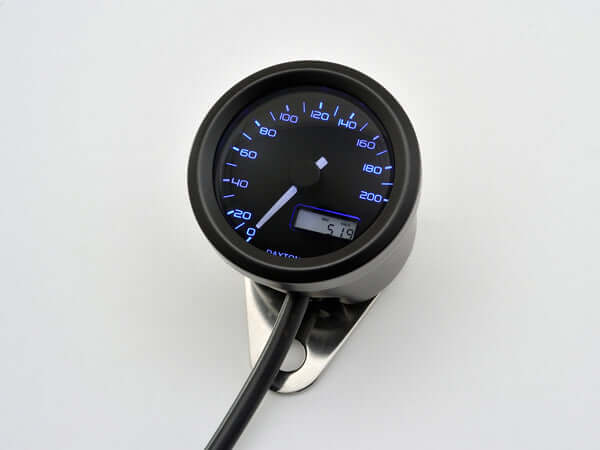 Compact Motorcycle Speedometer 200MPH 48mm LED Gauge